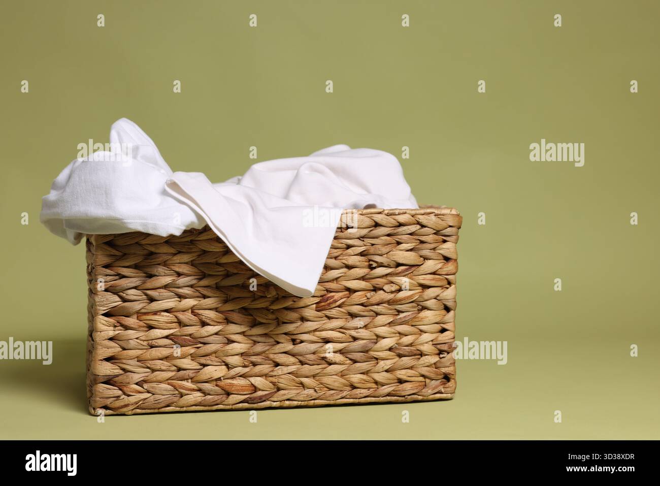 Olive crumpled fabric background hi-res stock photography and images ...