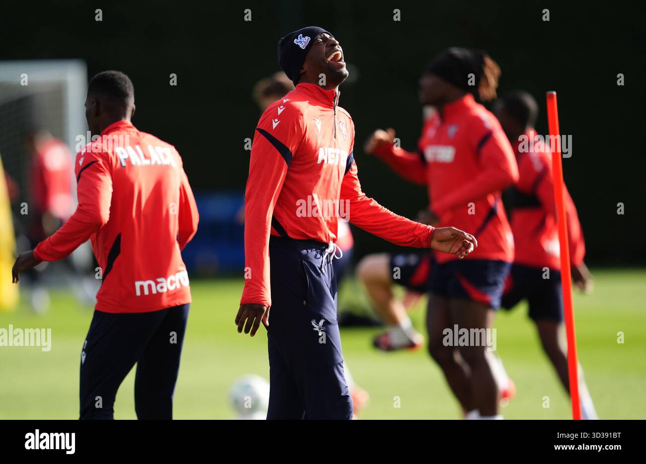 Crystal Palace's Jean-Philippe Mateta during a training session at the Crystal Palace Training ...