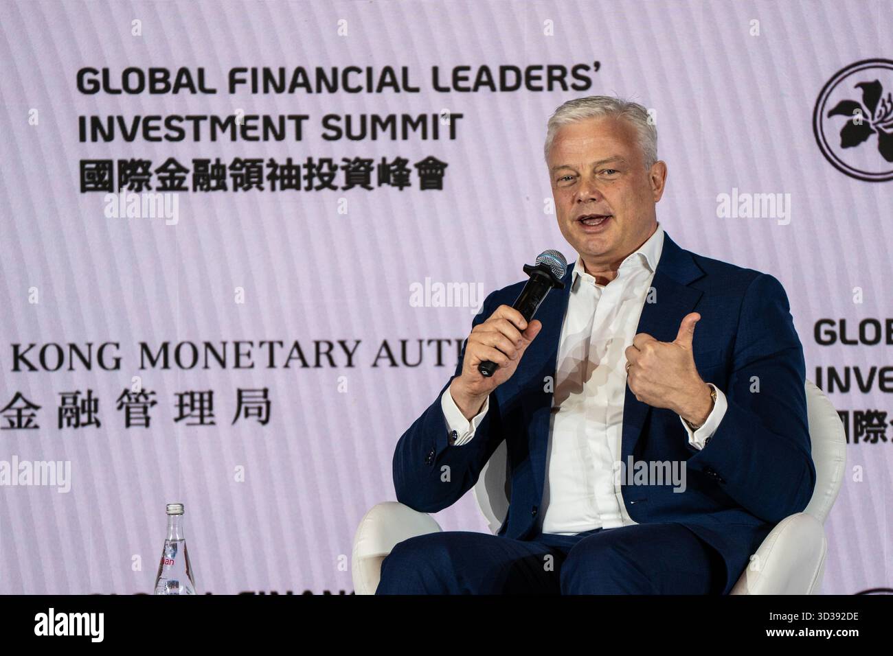 Richard Oldfield, Group Chief Executive of Schroders at the Hong Kong ...