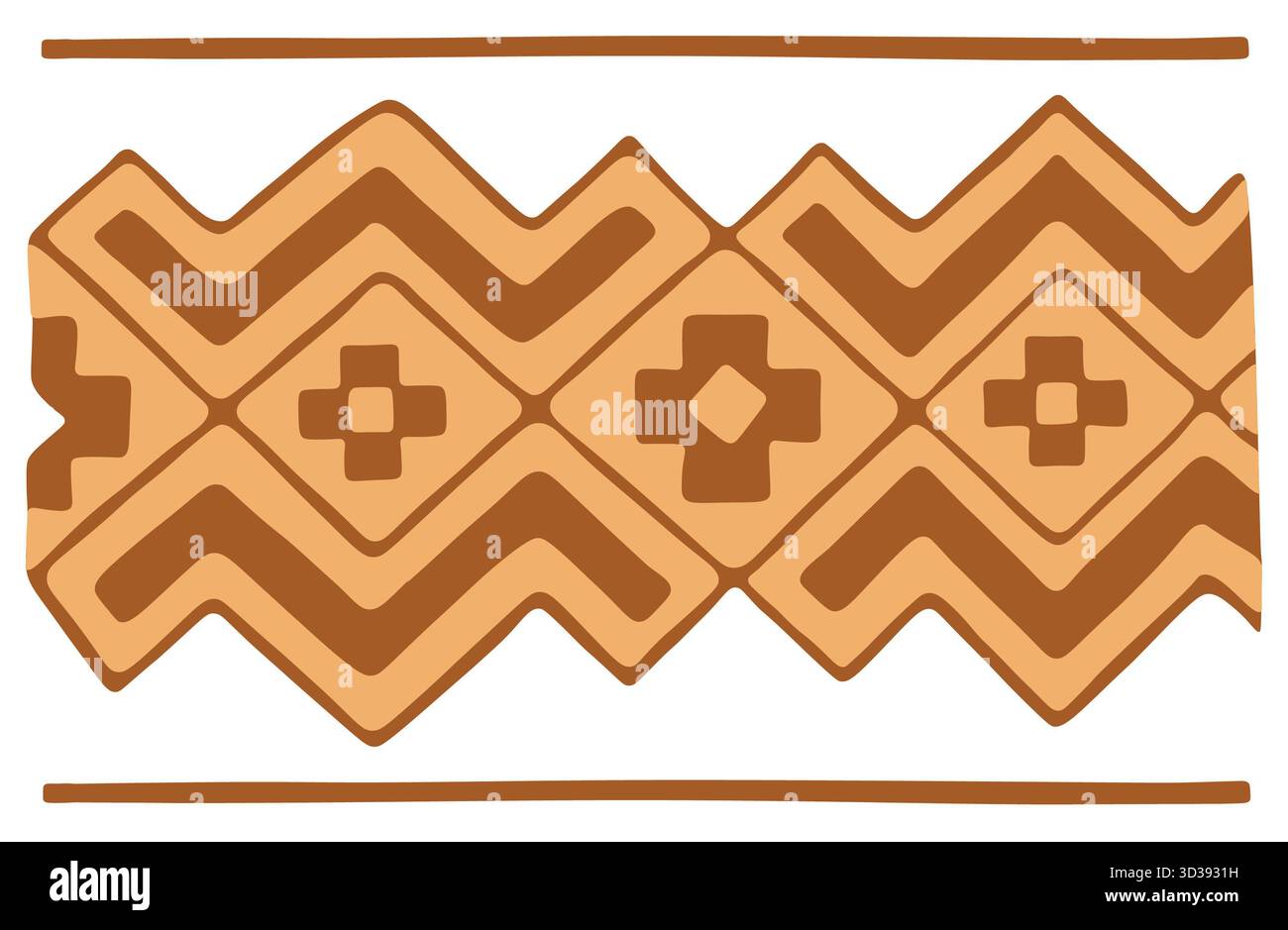 Traditional geometric pattern symbolizing fertile earth and harmony ...