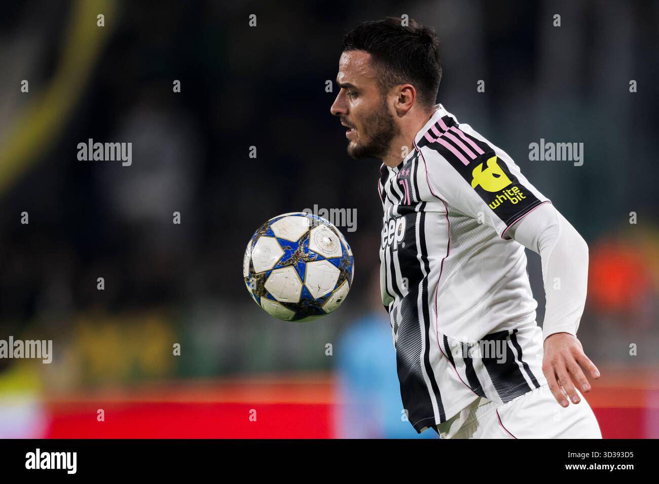 Filip Kostic of Juventus FC in action during the UEFA Champions League ...