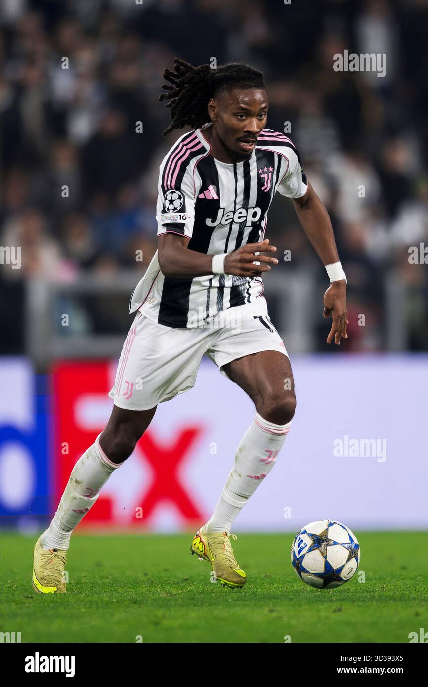 Khephren Thuram of Juventus FC in action during the UEFA Champions ...