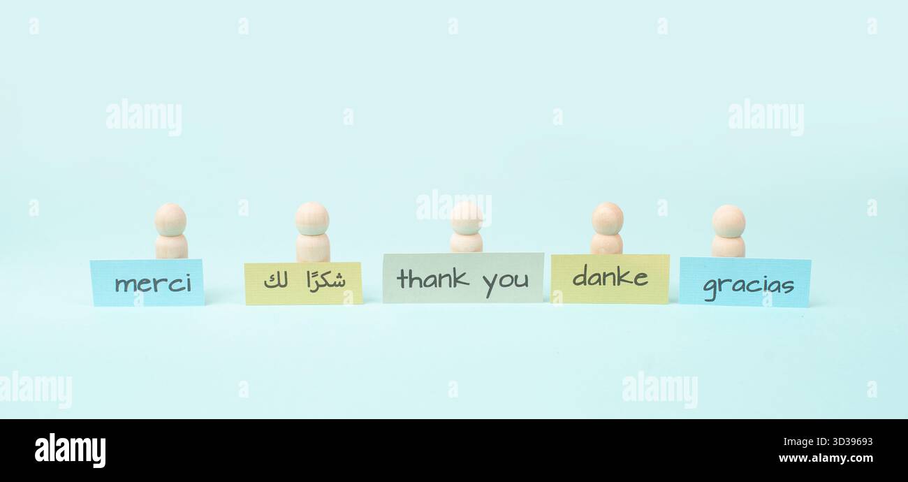 Thank you, word thanks in different languages, thankful, support, help ...