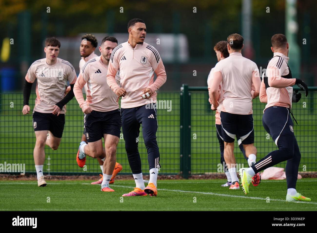 Aston Villa's Morgan Rogers during a training session at Bodymoor Heath ...
