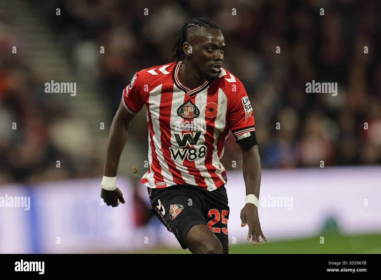 Bertrand Traoré Of Sunderland during the Premier League match between ...