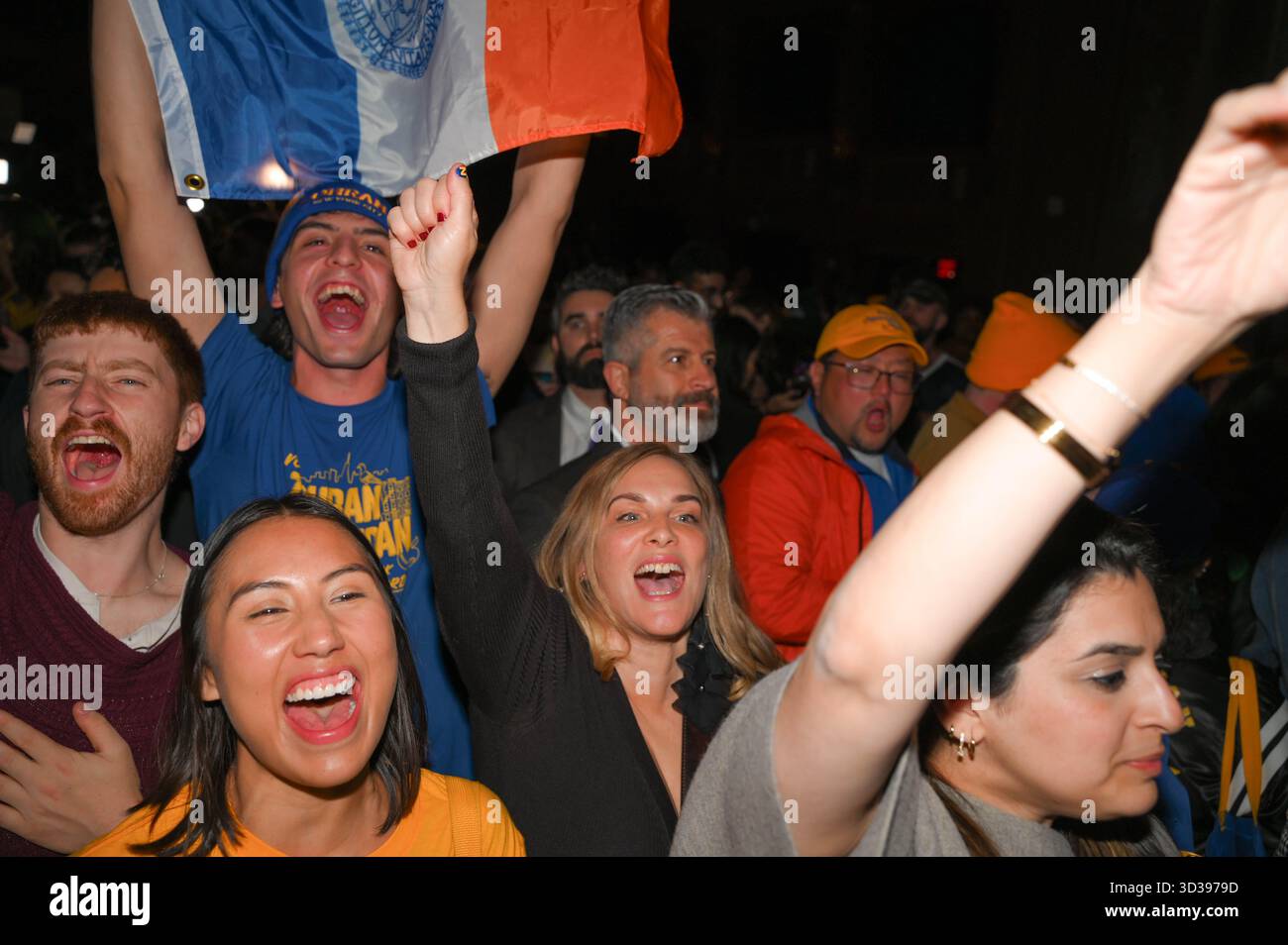 BROOKLYN, NY – NOVEMBER 4: Crowds celebrate at Zohran Mamdani’s ...