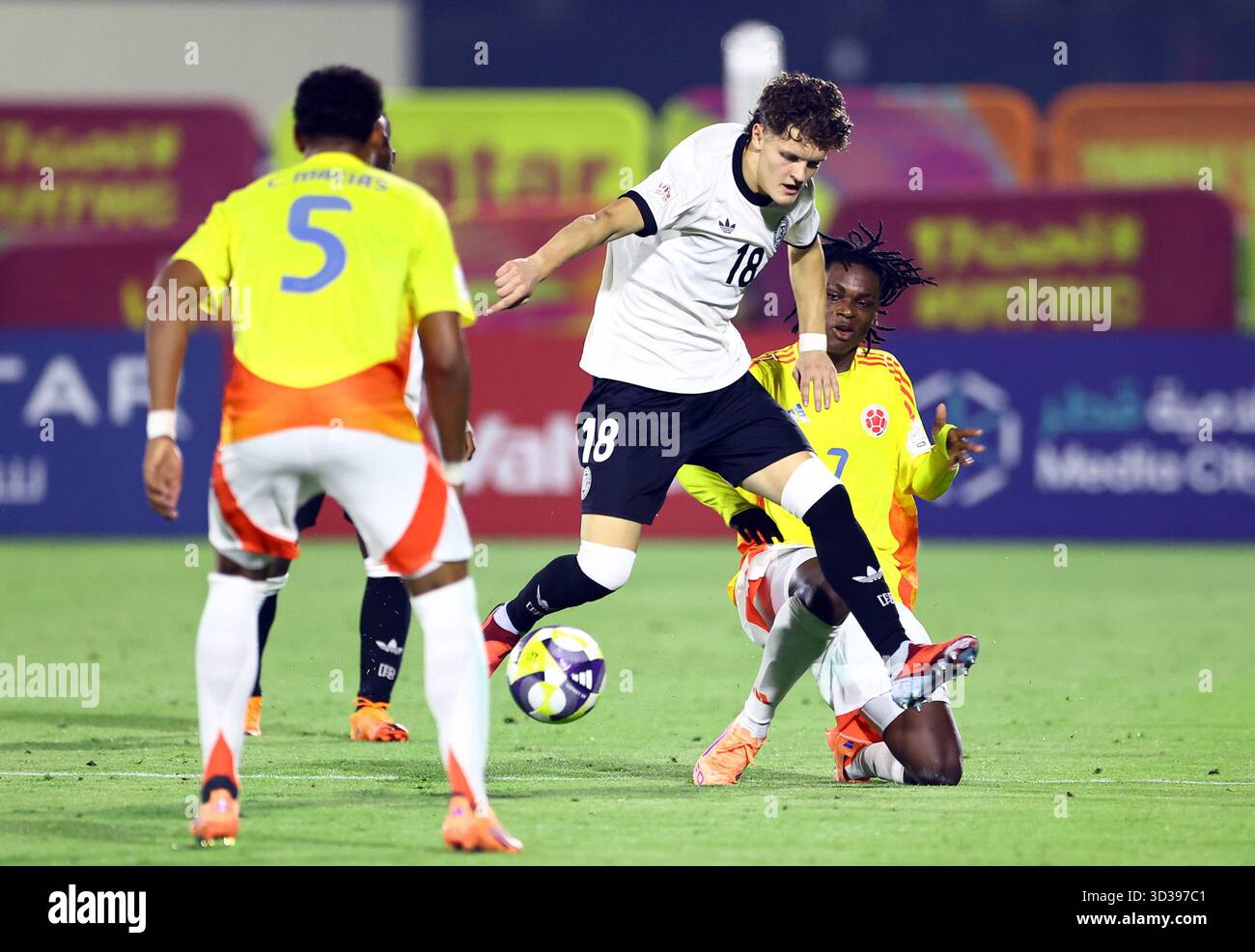 from left: Criss Macias, Christian Prenaj (Germany), Cristian Florez ...