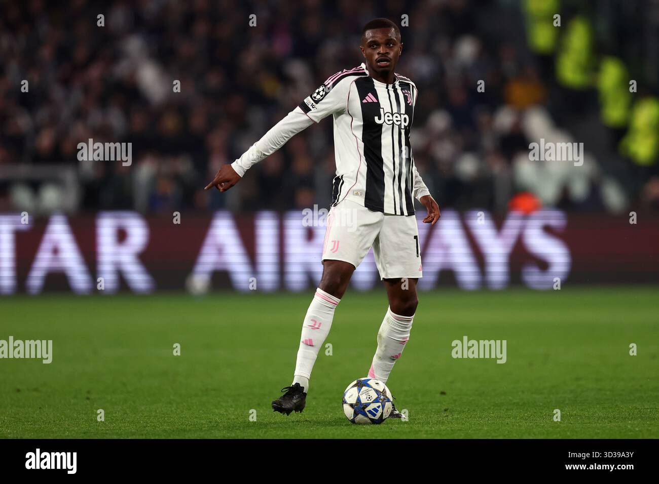 Pierre Kalulu of Juventus Fc in action during the UEFA Champions League ...