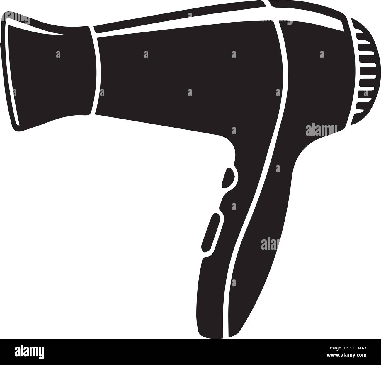 Styling hair home Stock Vector Images - Alamy