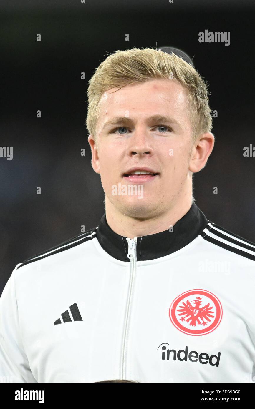 Jonathan Burkardt of Eintracht Frankfurt look on during the Uefa ...