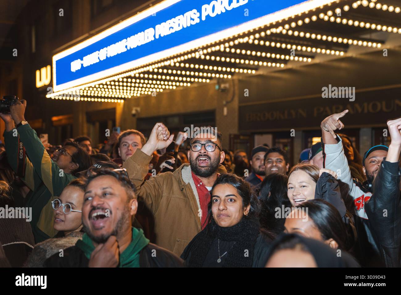 Zohran Mamdani supporters crowd the sidewalk outside the mayor-elect’s ...
