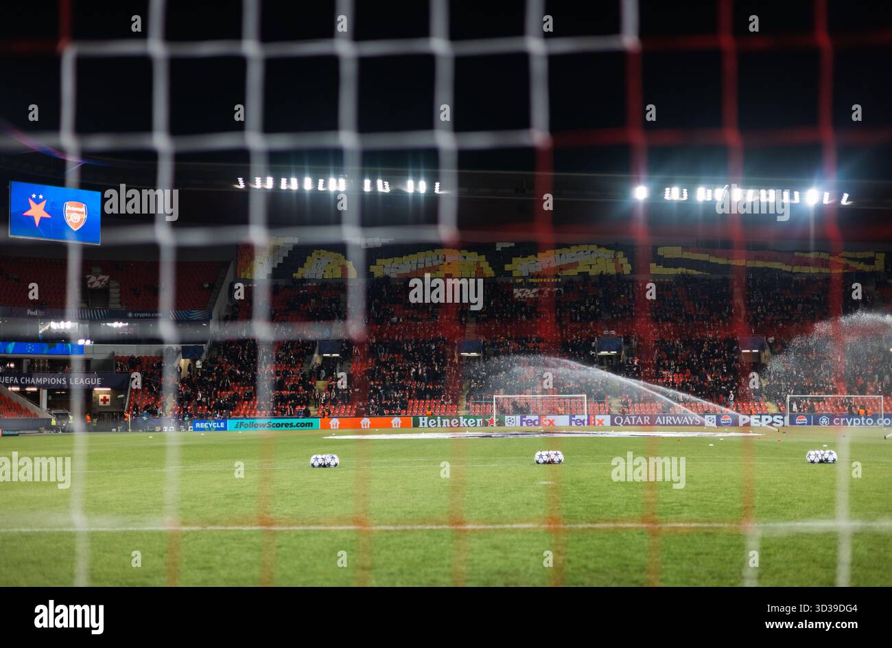 Arsenal away victory 3-0 against Slavia Praha during the UEFA Champions ...