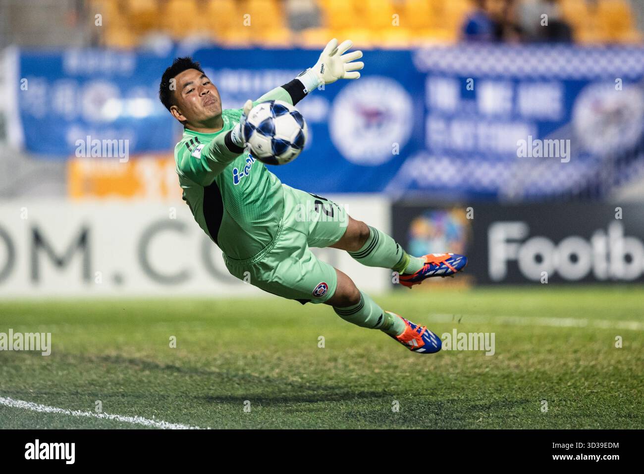 Mong Kok Stadium, HONG KONG, China: LIU Fu Yuen of Eastern FC saves ...