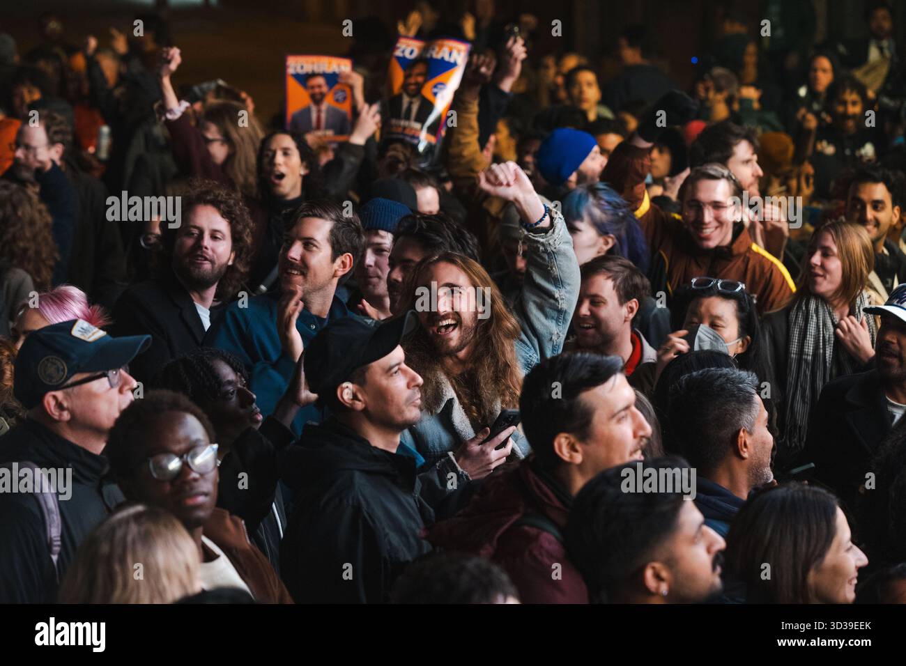 Zohran Mamdani supporters crowd the sidewalk outside the mayor-elect’s ...