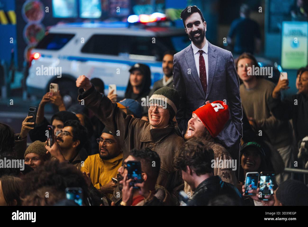 Zohran Mamdani supporters crowd the sidewalk outside the mayor-elect’s ...