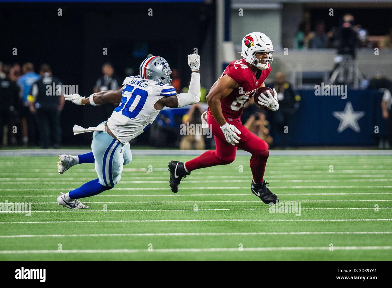 Arizona Cardinals tight end Elijah Higgins avoids Dallas Cowboys ...
