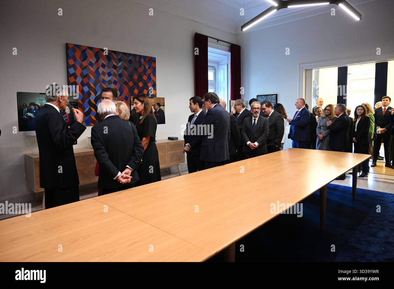 Lisbon, Portugal. 5 November 2025. Guests attend the opening of the ...