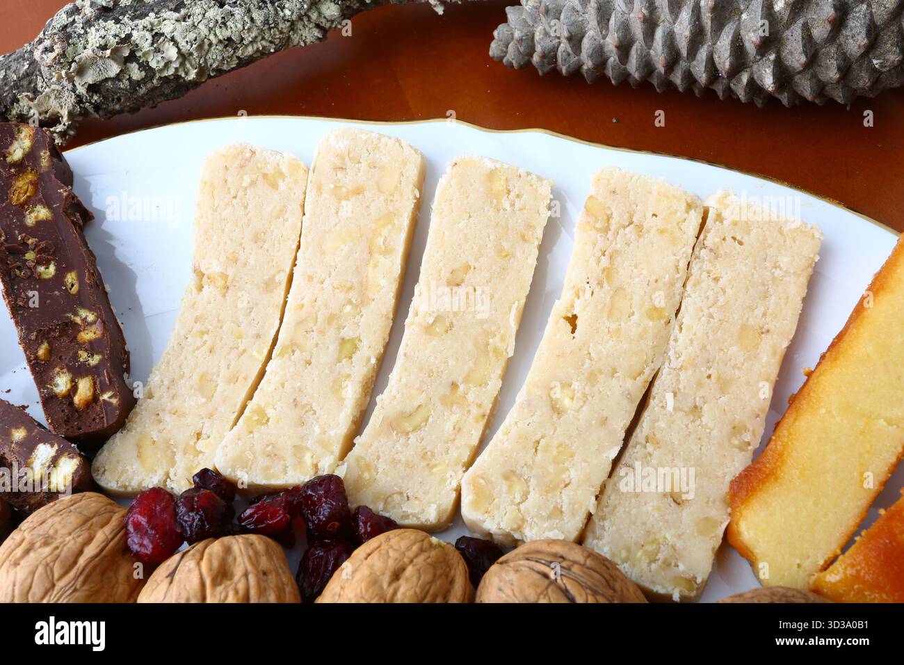 traditional spanish christmas sweet dessert known as turron Stock Photo ...