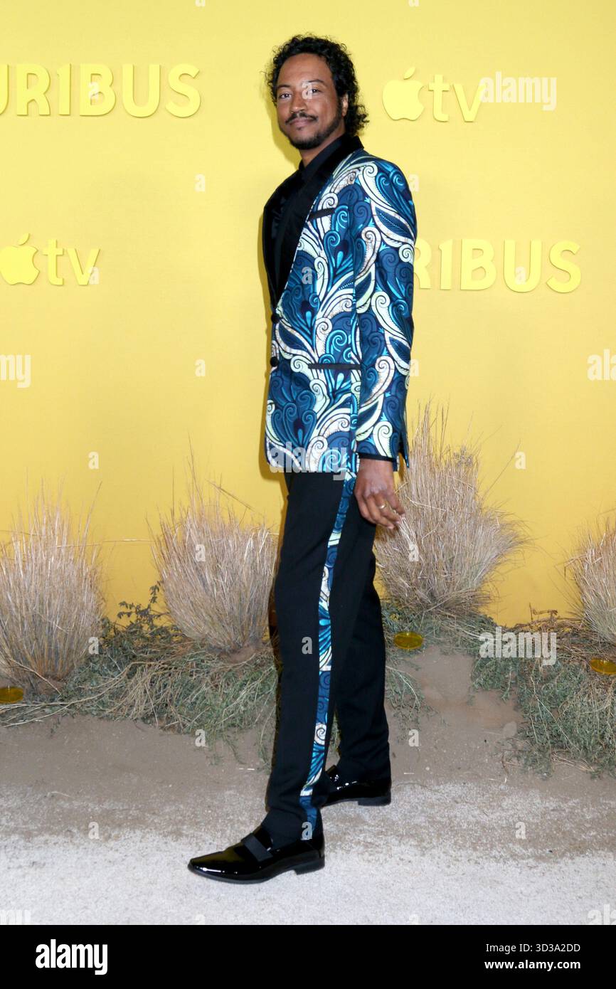 Los Angeles, USA. 4, November, 2025. Pictured left to right, Samba Schutte at the Pluribus ...