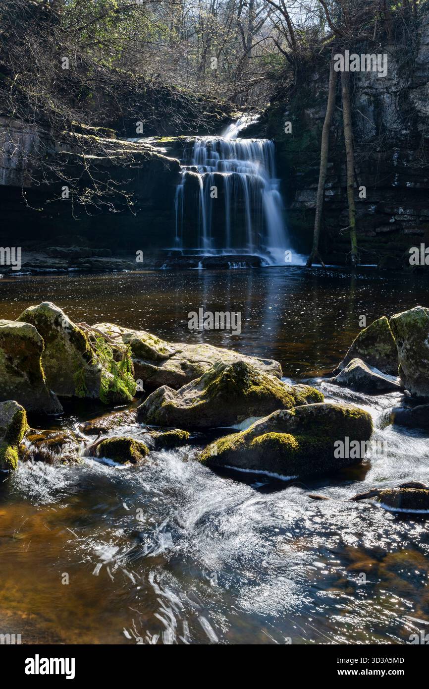 west burton falls or cauldron falls on the walden beck in wensleydale ...