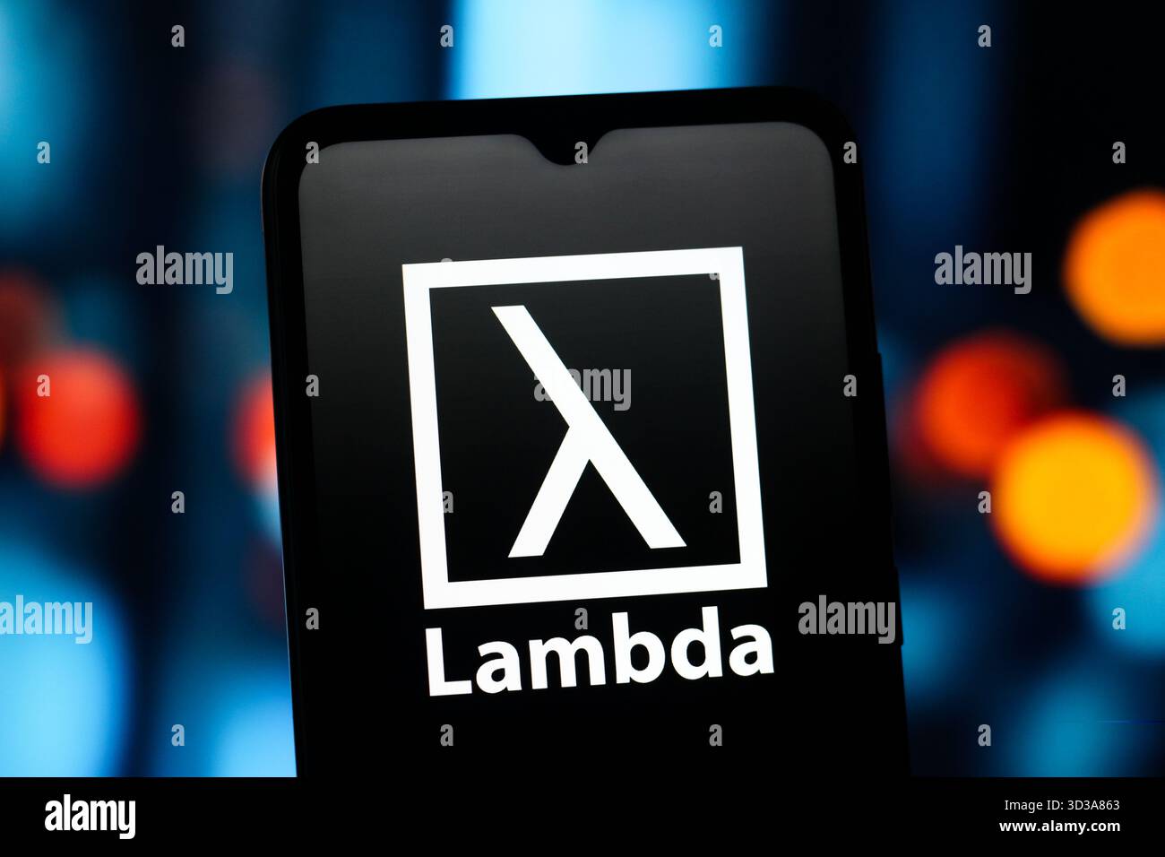 November 5, 2025, Canada: In this photo illustration, the Lambda AI logo is seen displayed on a ...