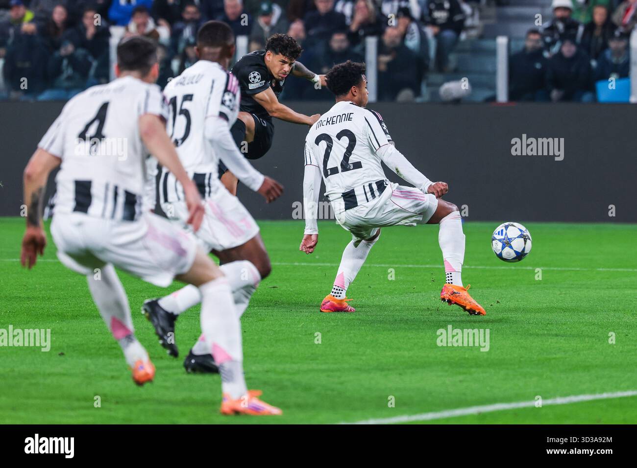 Maximiliano Araujo of Sporting CP scores a goal during UEFA Champions ...