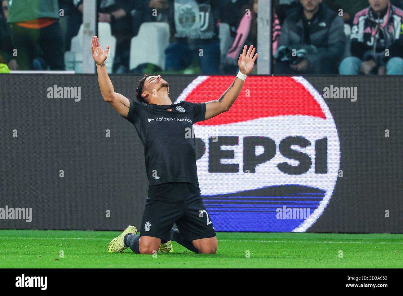 Maximiliano Araujo of Sporting CP celebrates after scoring a goal ...