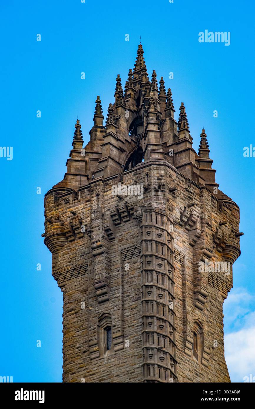 Stirling, Scotland: the National Wallace Monument, tower on the ...