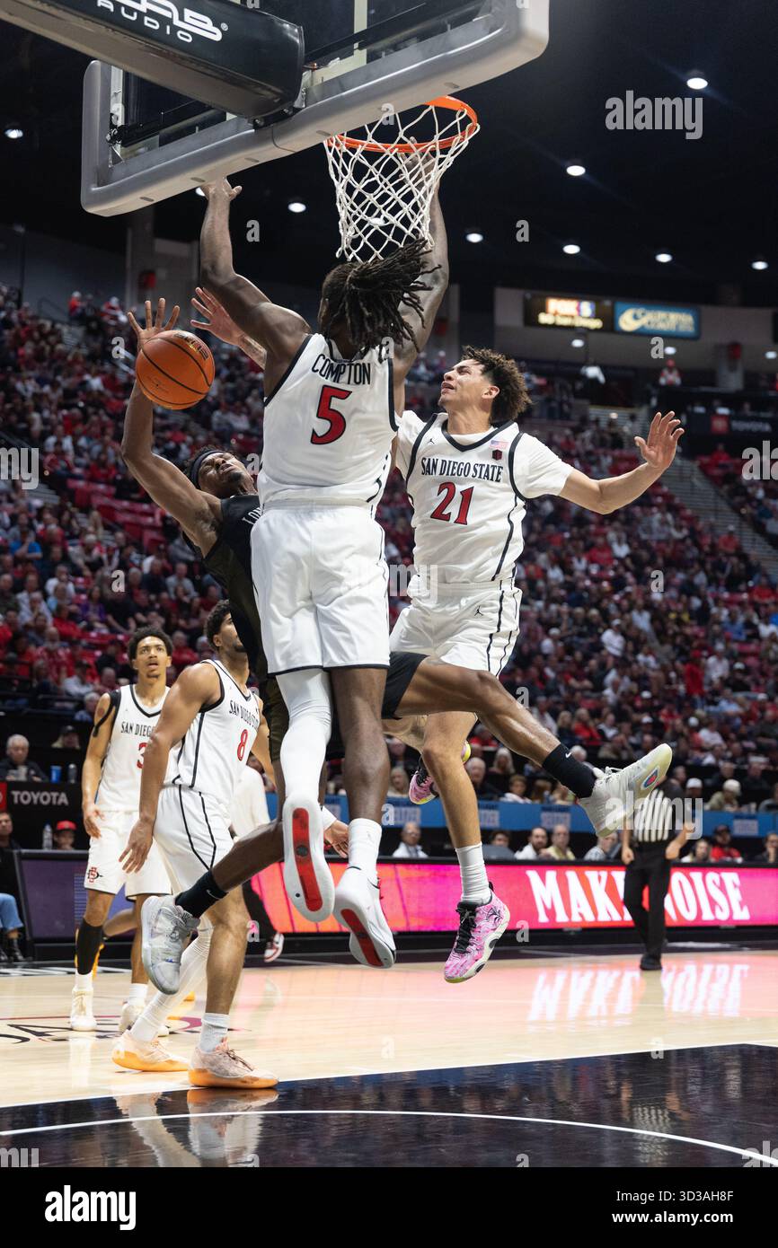 SAN DIEGO, CA - NOVEMBER 04: Long Beach State Guard Cole Farrell (10 ...