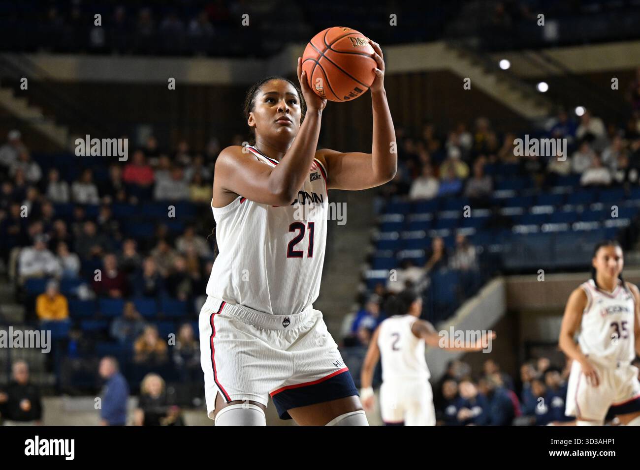 UConn forward Sarah Strong (21) during a NCAA college basketball game ...