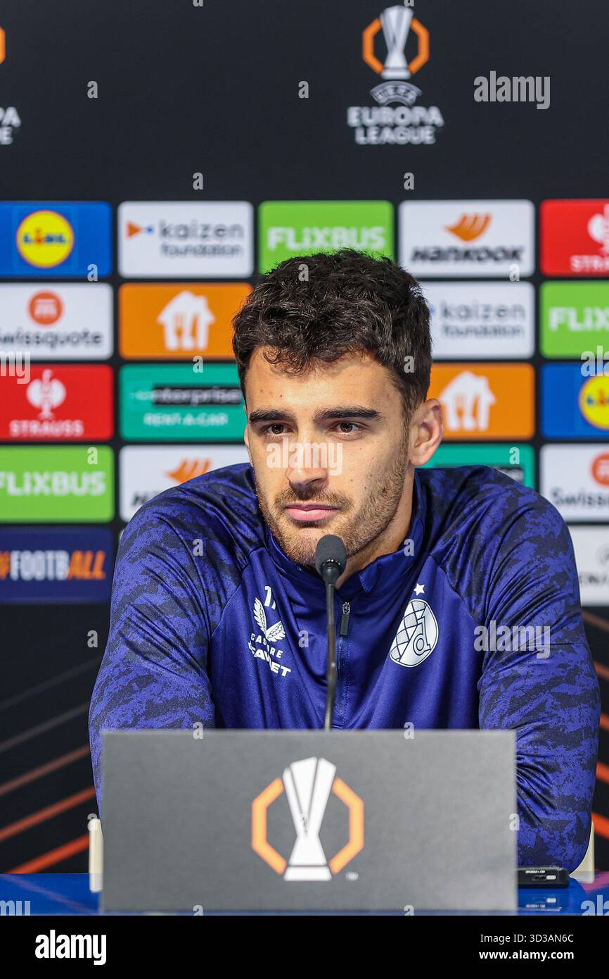GNK Dinamo player Sandro Kulenovic during press conference before UEFA ...