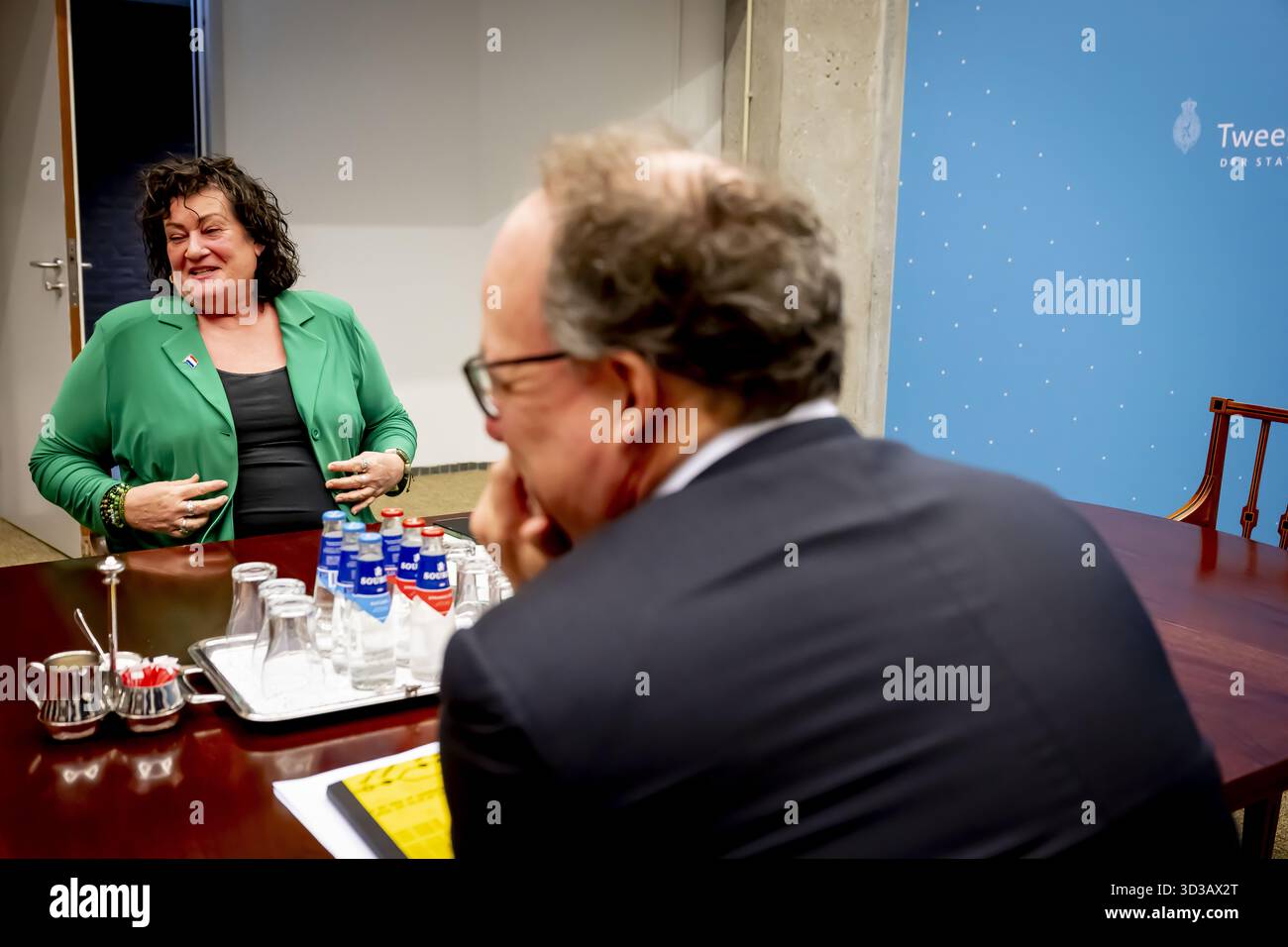 THE HAGUE - Caroline van der PLas BBB .Wouter Koolmees scout holds talks with the faction ...