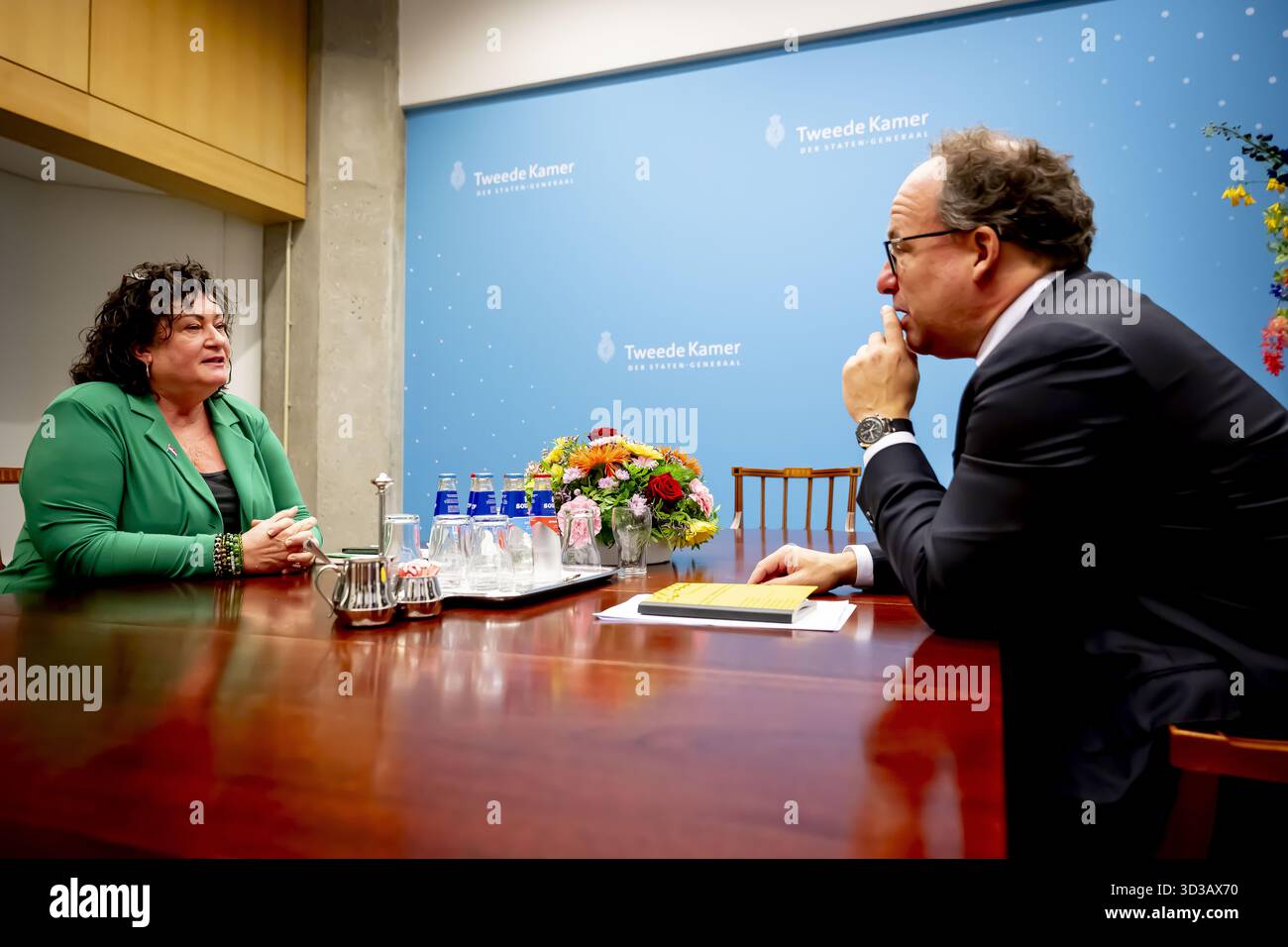 THE HAGUE - Caroline van der PLas BBB .Wouter Koolmees scout holds talks with the faction ...