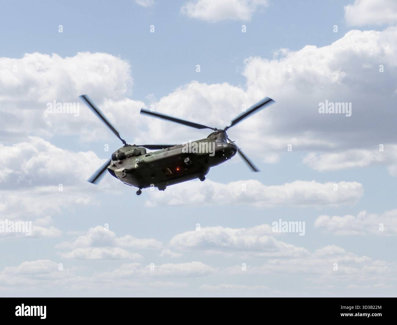 Calgary, Alberta, Canada. Jun 14, 2025. A powerful Boeing CH-47 Chinook ...