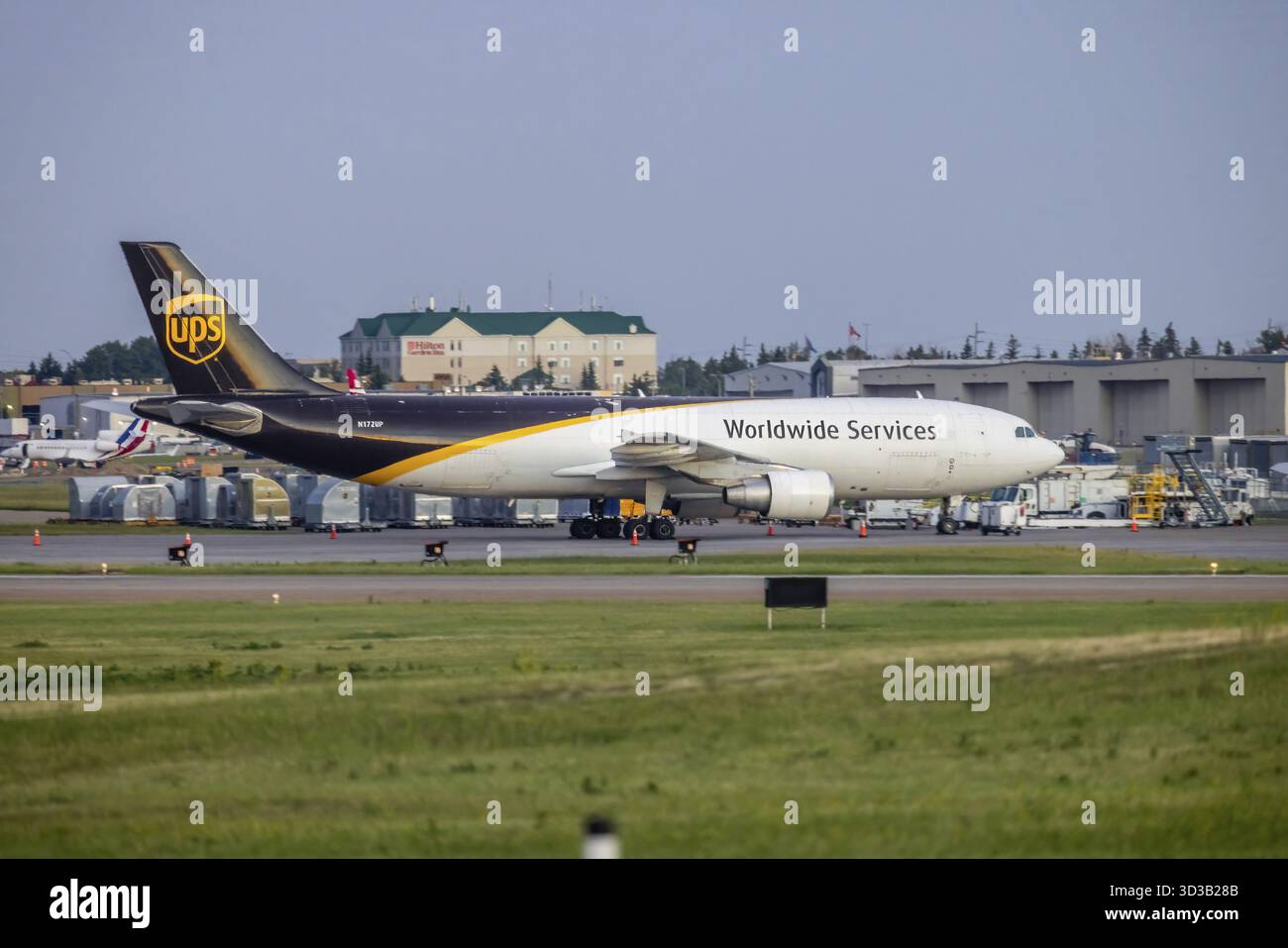 Calgary Alberta Canada Jun 17 2025 A Ups Airlines Cargo Aircraft An Airbus A300 Is