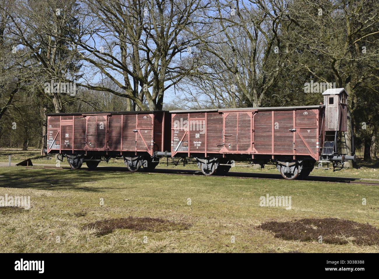 Westerbork, the Netherlands. March 19, 2025. Train at the former ...
