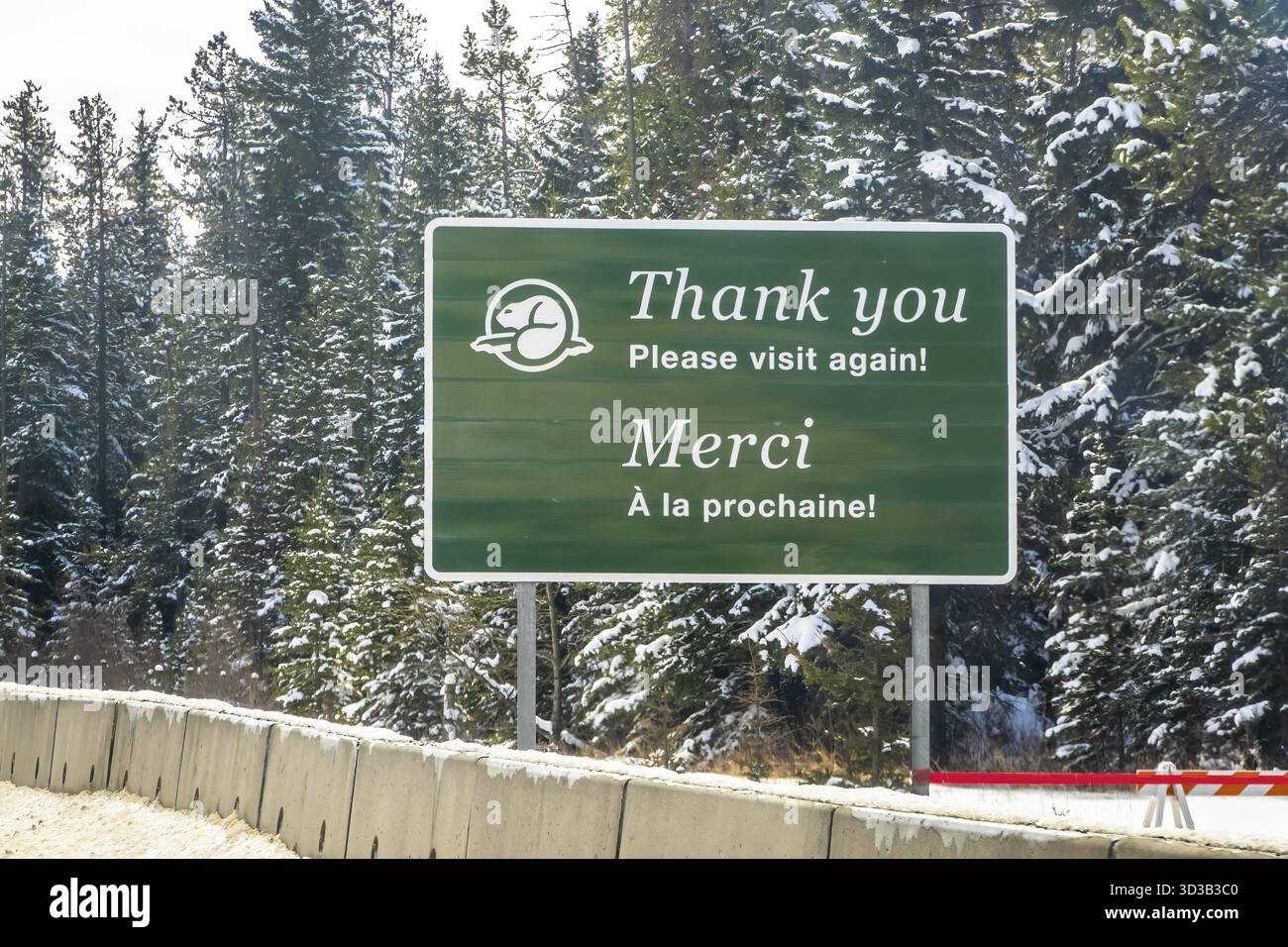 Kootenay, British Columbia, Canada. Apr 2, 2025. A Thank you and Merci ...