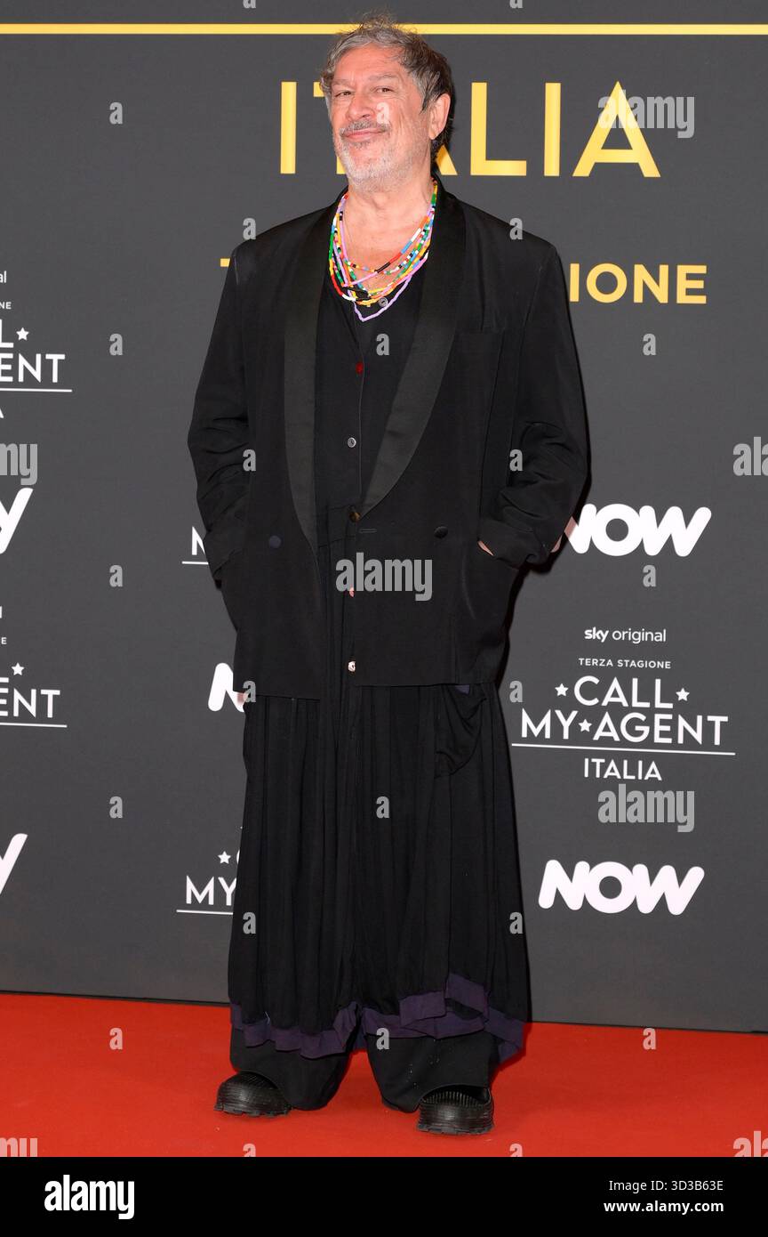 Michele Di Mauro at the premiere of the 3rd episode of the Sky series ...