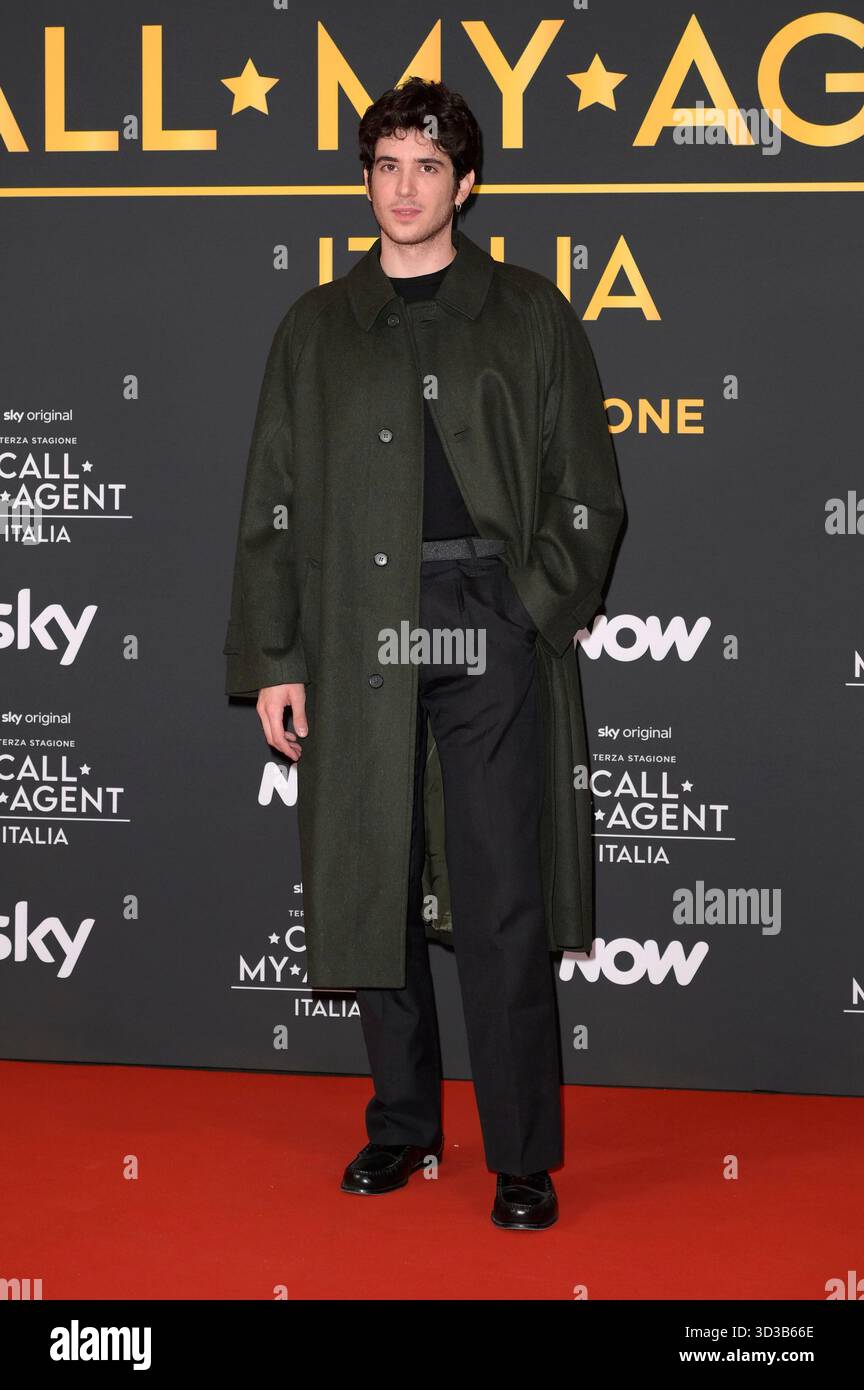 Nicolas Maupas at the premiere of the 3rd episode of the Sky series ...