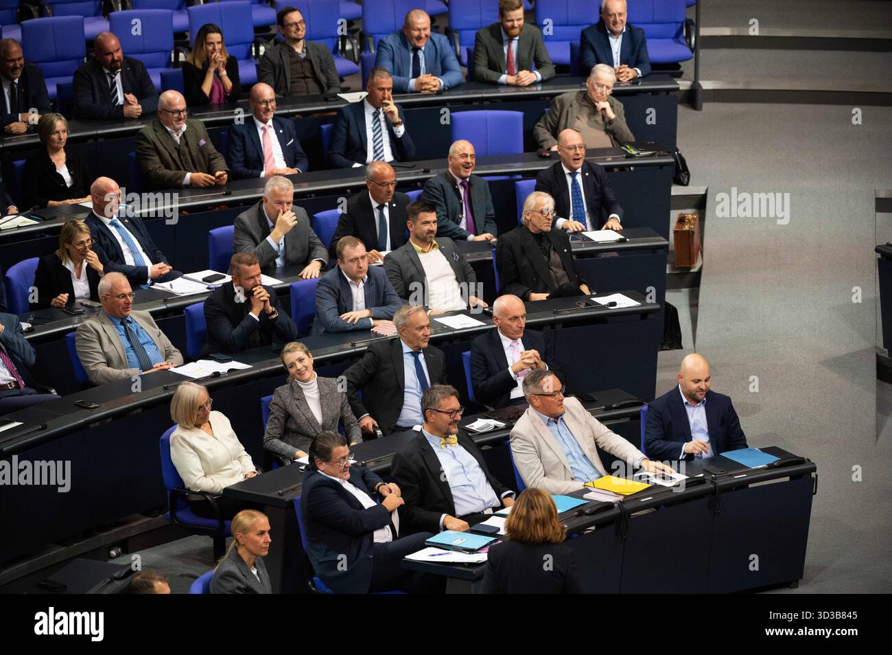 05 November 2025, Berlin: The AfD parliamentary group during the ...