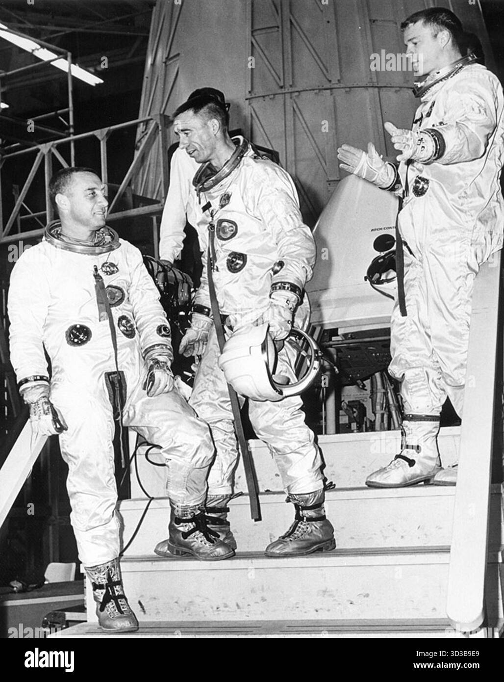 Astronauts for NASA's Apollo missions Virgil I. Grissom, command pilot ...