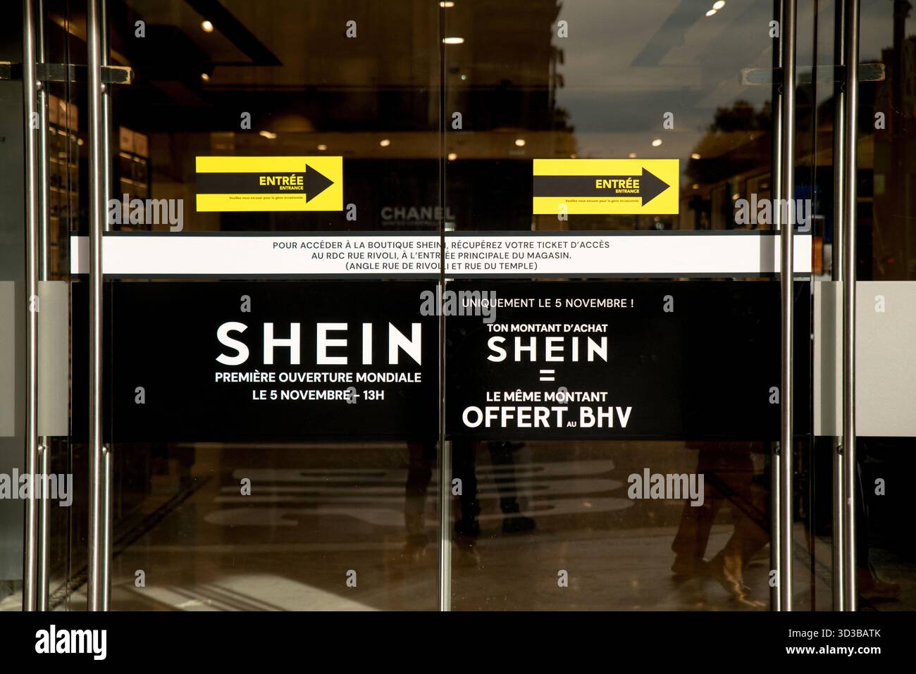 People visit the Shein's first permanent store during its opening day ...