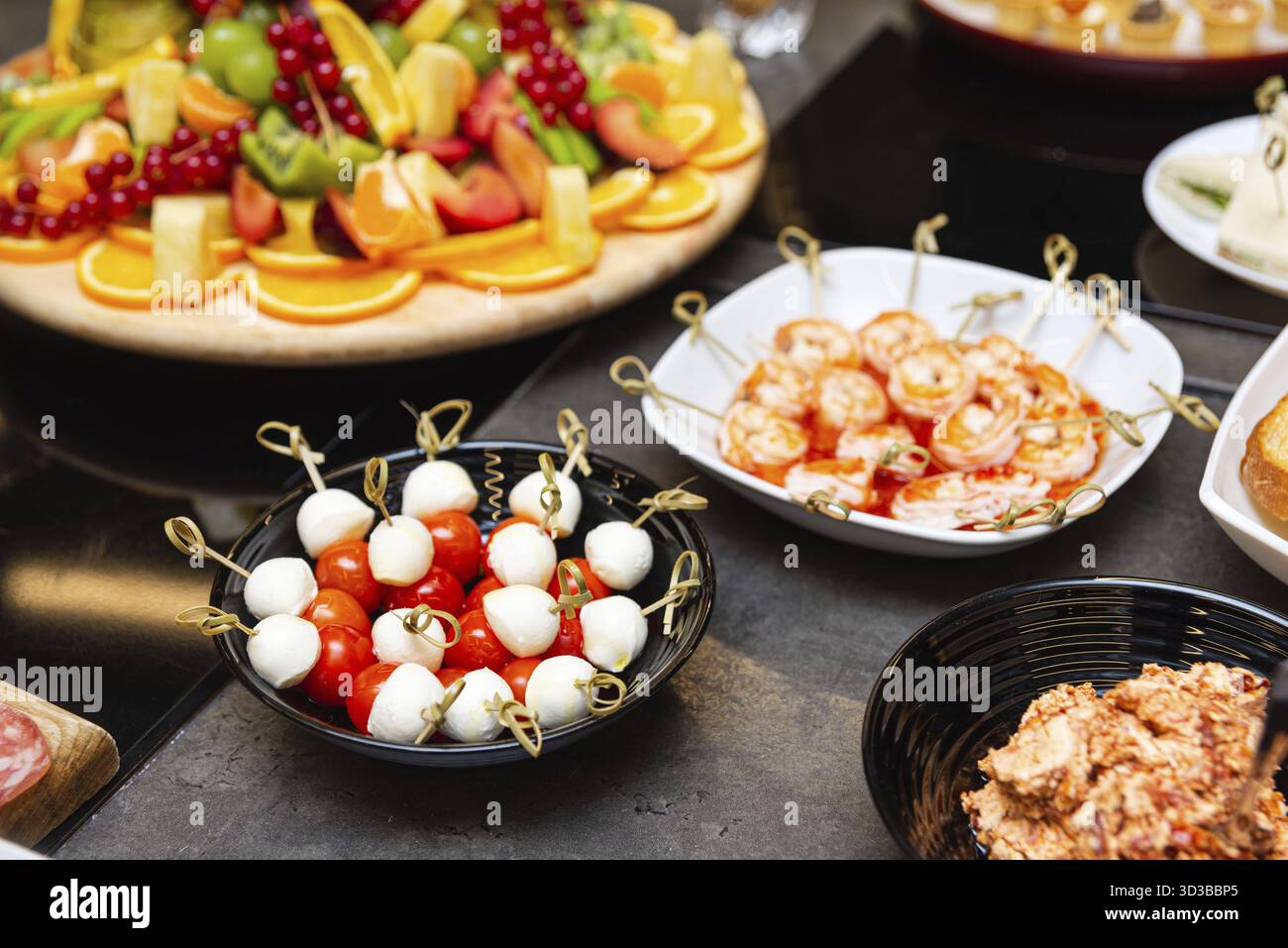 Colorful spread food skewers hi-res stock photography and images - Alamy