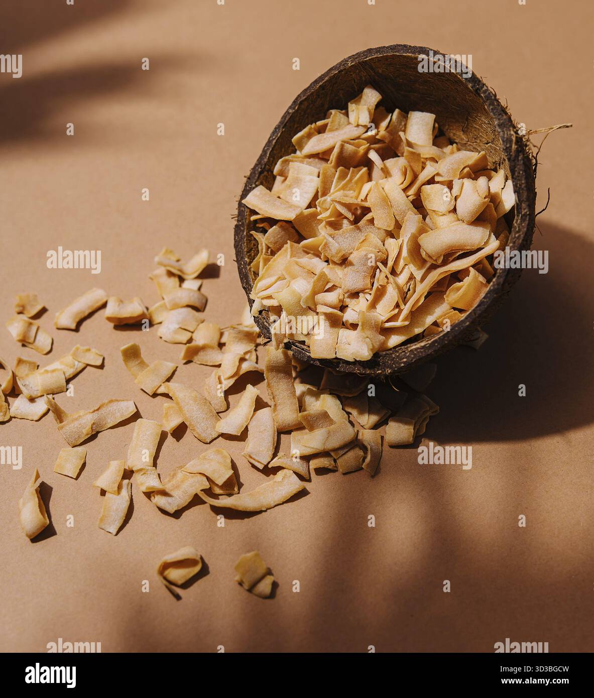 Food, Dried coconut flakes in coconut Stock Photo - Alamy