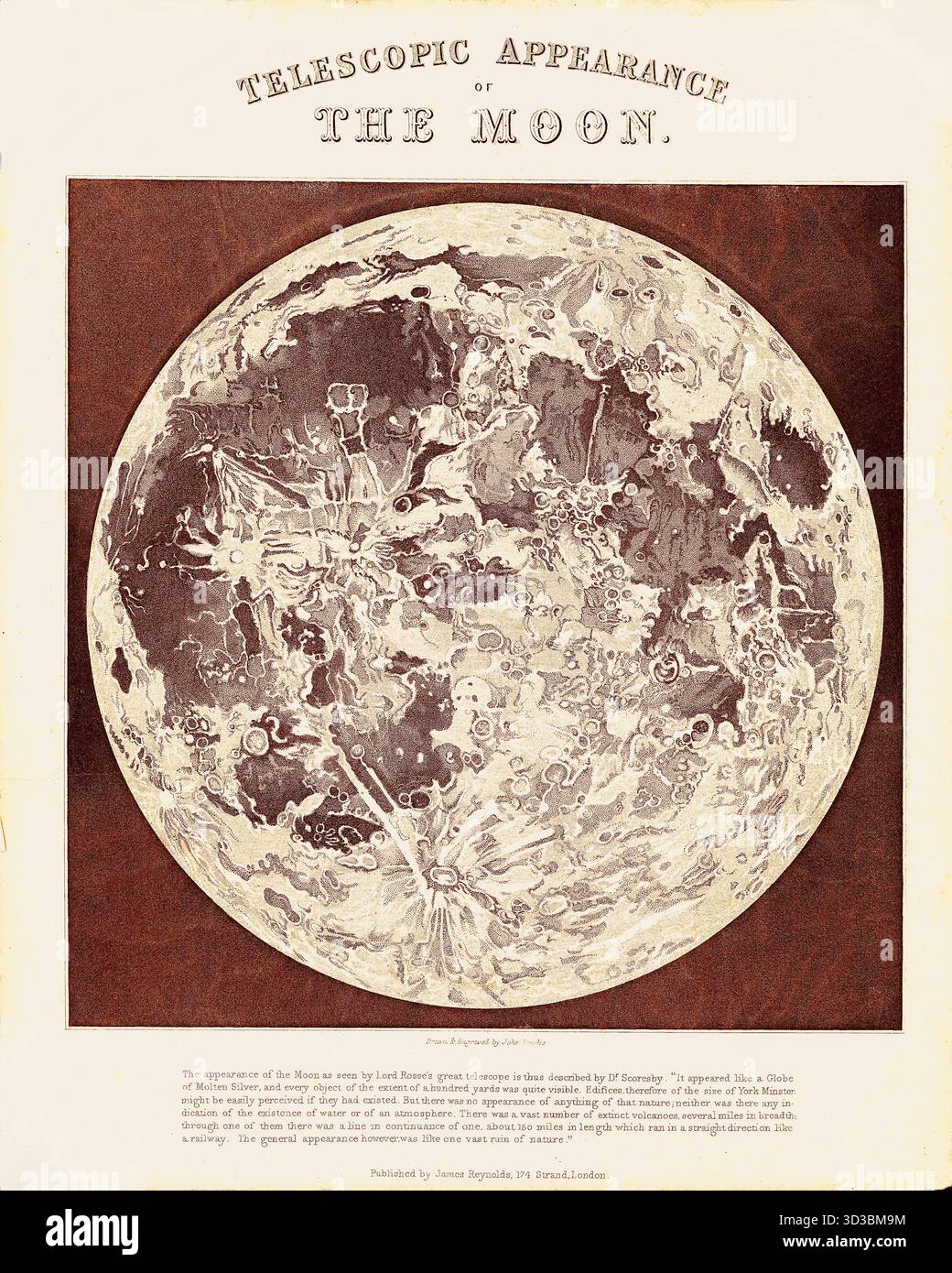 John Emslie (English, 1813–1875) - Telescopic Appearance of the Moon ...