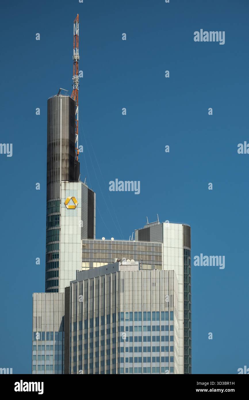 08/18/2025, Frankfurt am Main, Hesse, Germany - Commerzbank Tower ...