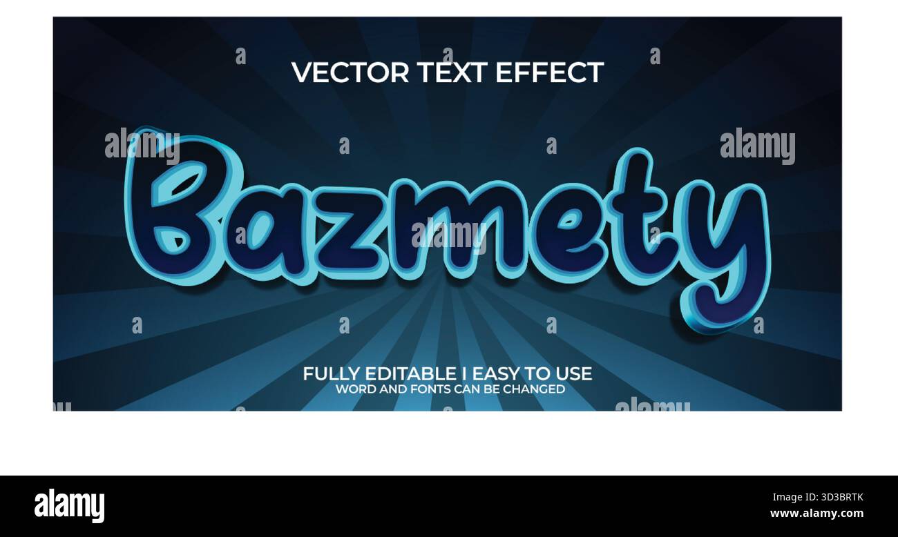 Editable Vector Text Effect Stock Vector Image & Art - Alamy