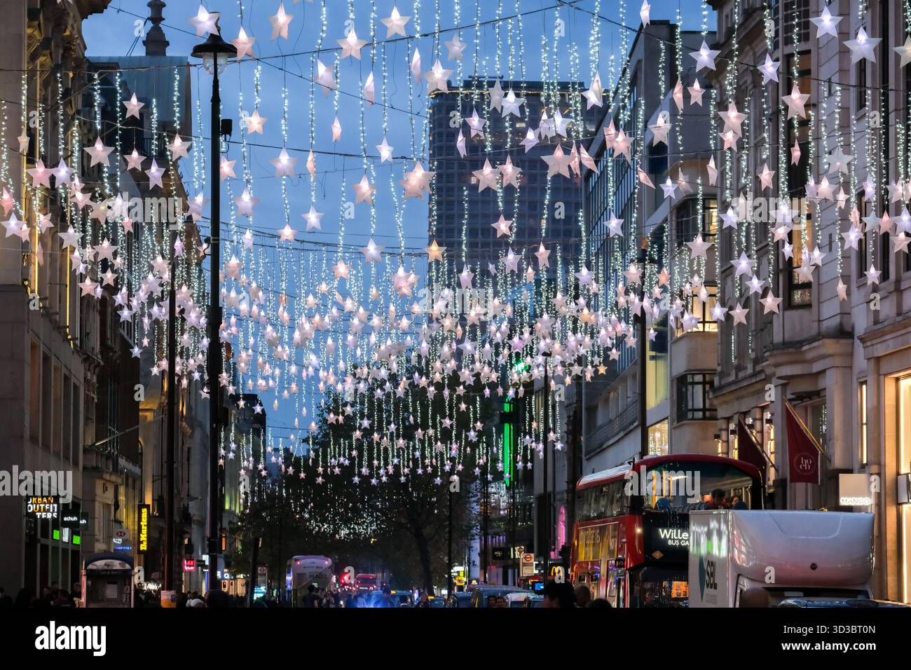 Oxford Street, London, UK. The 2025 Christmas lights on Oxford Street ...