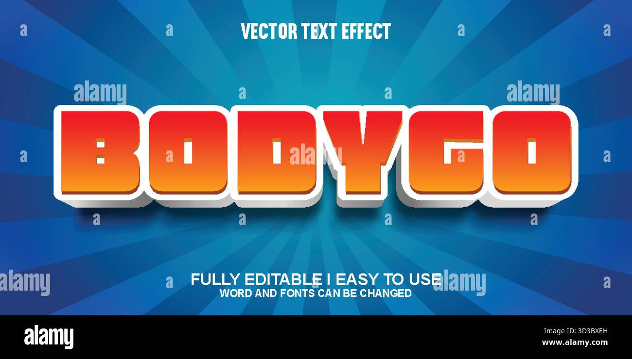 Editable Vector Text Effect Stock Vector Image & Art - Alamy