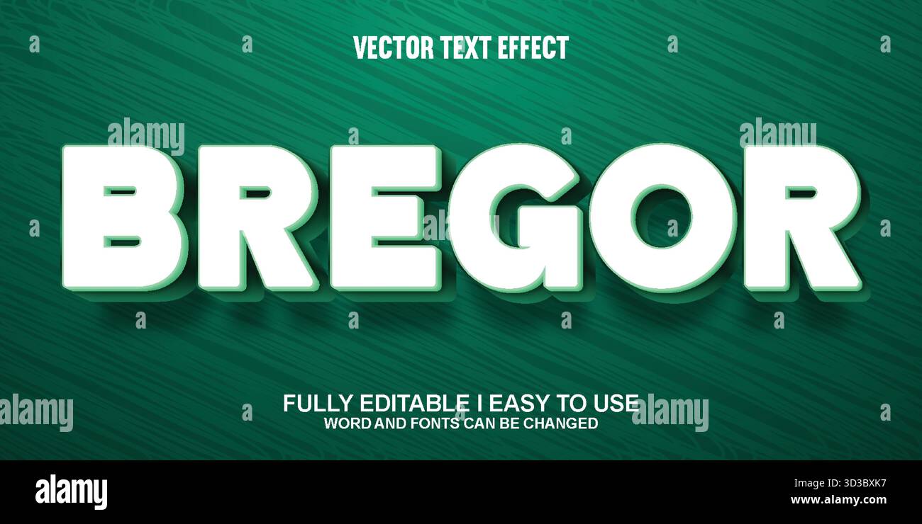 Editable Vector Text Effect Stock Vector Image & Art - Alamy